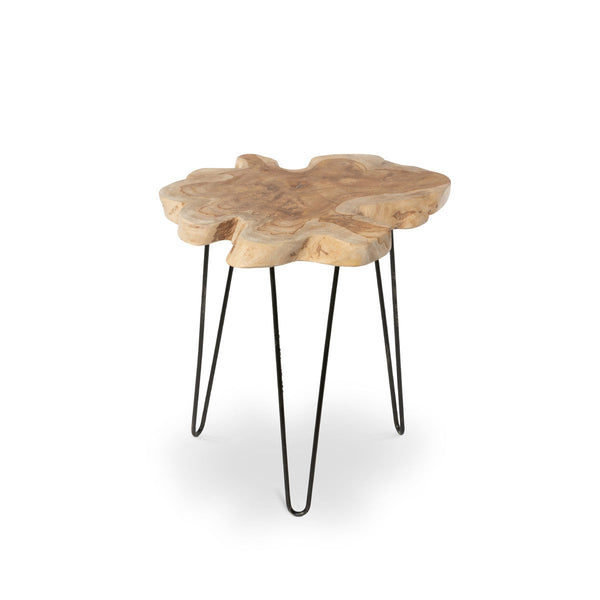 Wood Slab End Table – Grain and Grange
